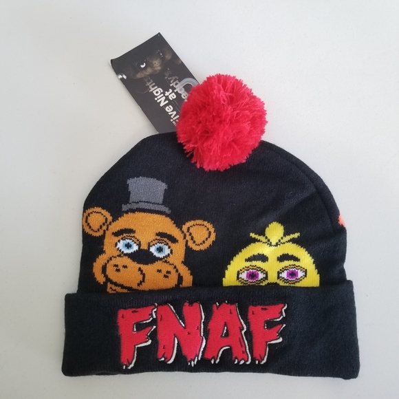 Bioworld | Accessories | Five Nights At Freddys Fnaf Youth Beanie Pom ...